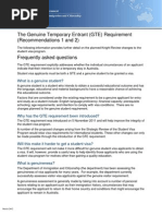Genuine Temporary Entrant (GTE) Questionnaire: Applicant Details | PDF ...