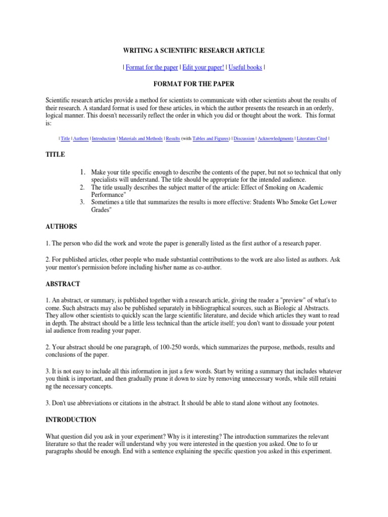 Writing Effective Scientific Titles | PDF | Abstract (Summary ...