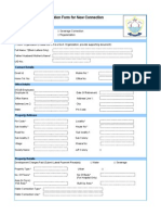 Delhi Water & Sewer Connection Form | PDF | Identity Document | Deed