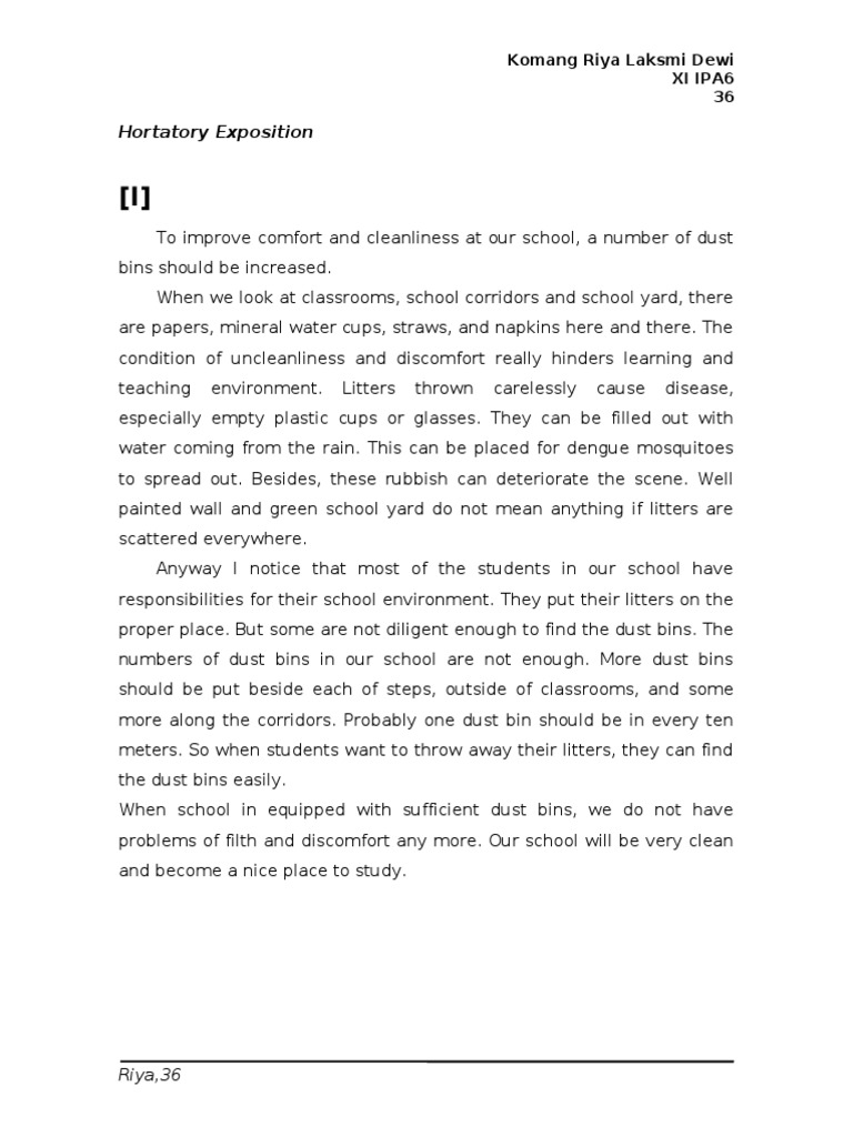 Hortatory Exposition | PDF