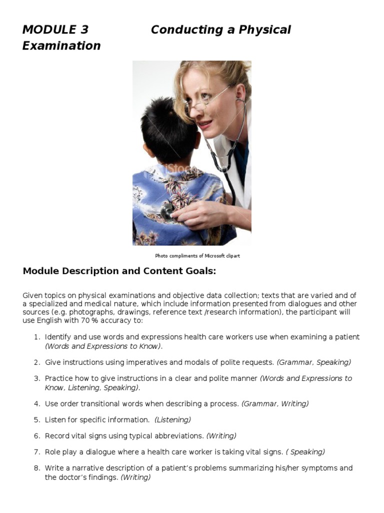 Module 3-Answer Key | PDF | Nonverbal Communication | Medicine