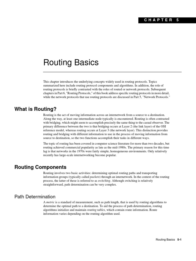 Routing Basics | PDF