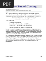 Definition and Conversion of TR in HVAC | PDF