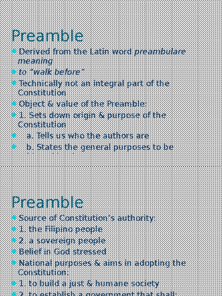 Preamble: Meaning To "Walk Before" | PDF