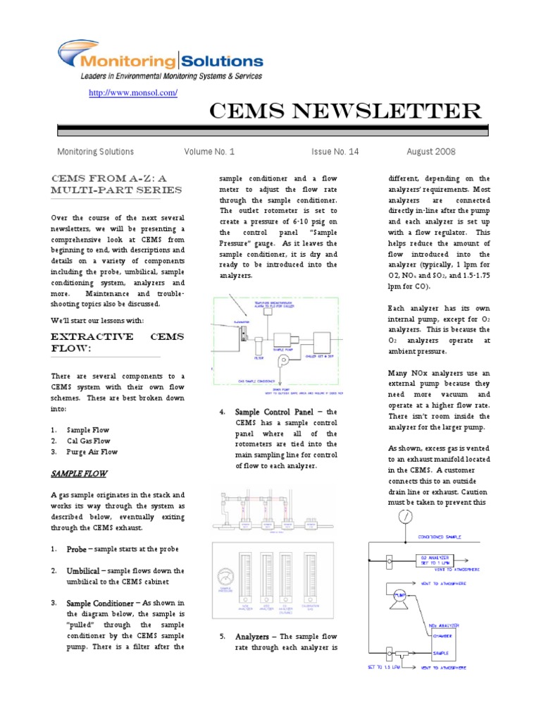 CEMS Newsletter: CEMS From A-Z: A Multi-Part Series | PDF | Valve ...