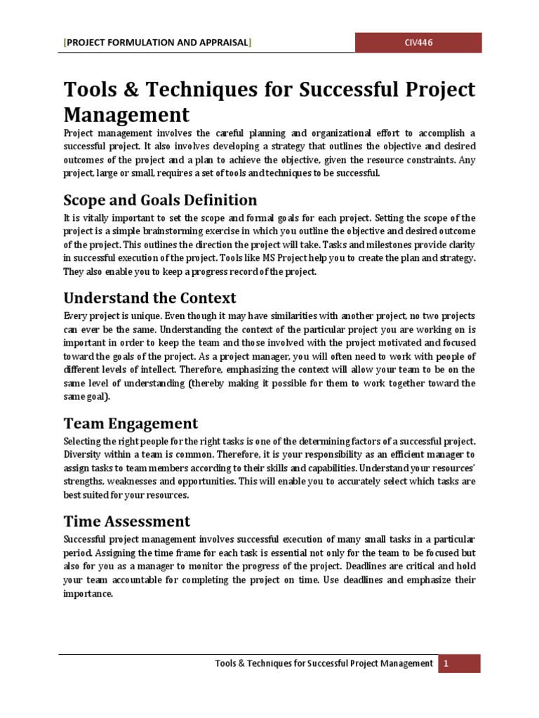 Project Formulation and Appraisal.pdf | Project Management | Decision ...