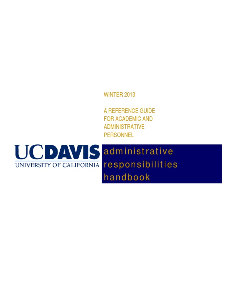 Admin Handbook | PDF | Internal Control | Business