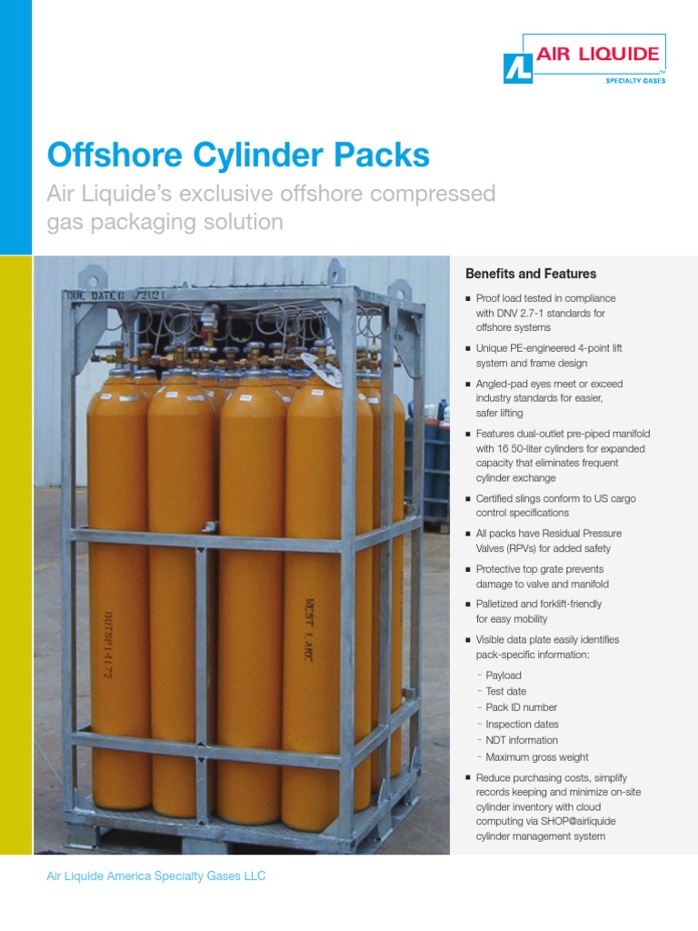 Offshore Cylinder Packs 1024 | PDF | Gases | Chemistry