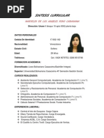 Curriculum - Modelo de Curriculum Venezuela 2014 | PDF | Crecimiento ...