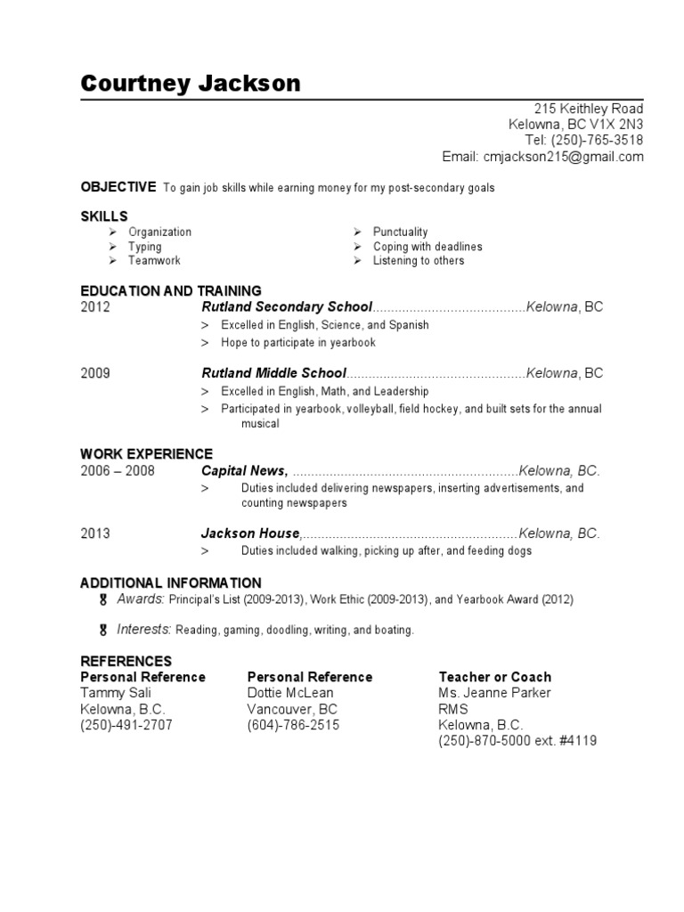Resume-Courtney Jackson | PDF | Career & Growth | Art