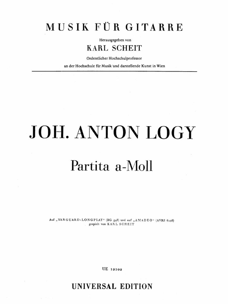 Logy (Losy) - Suite in Am (Scheit) J PDF | PDF