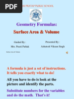 Surface Area of Cube - Formula, TSA of Cube, LSA (CSA) of Cube | PDF ...