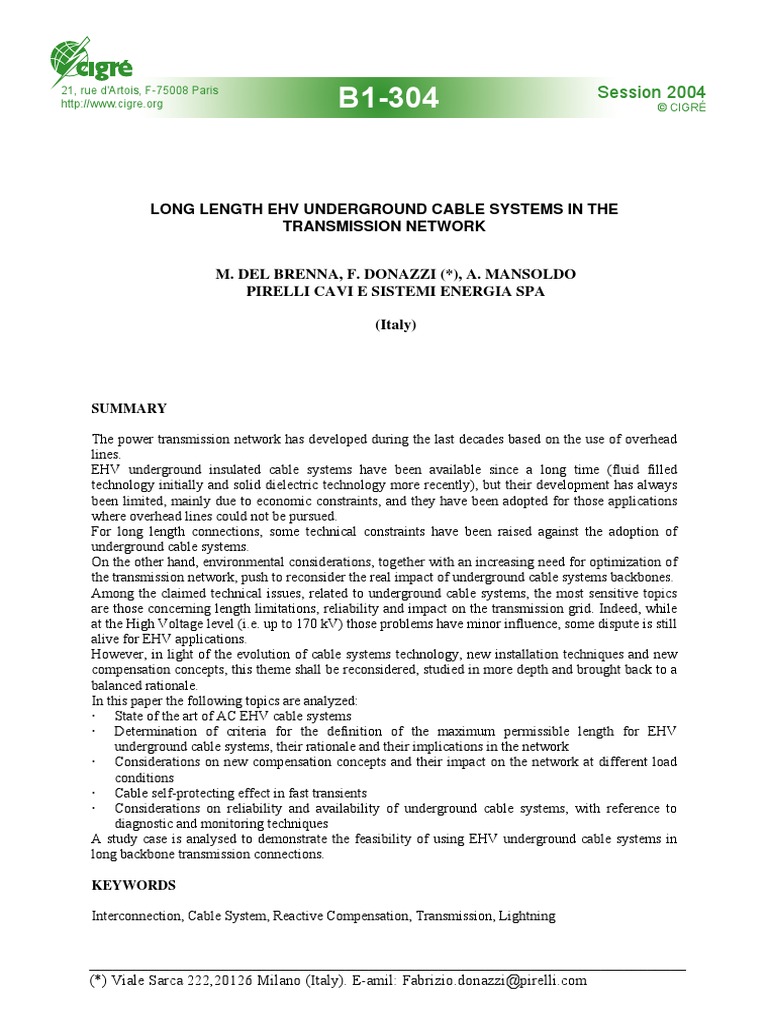 Ug Cable 1 | PDF