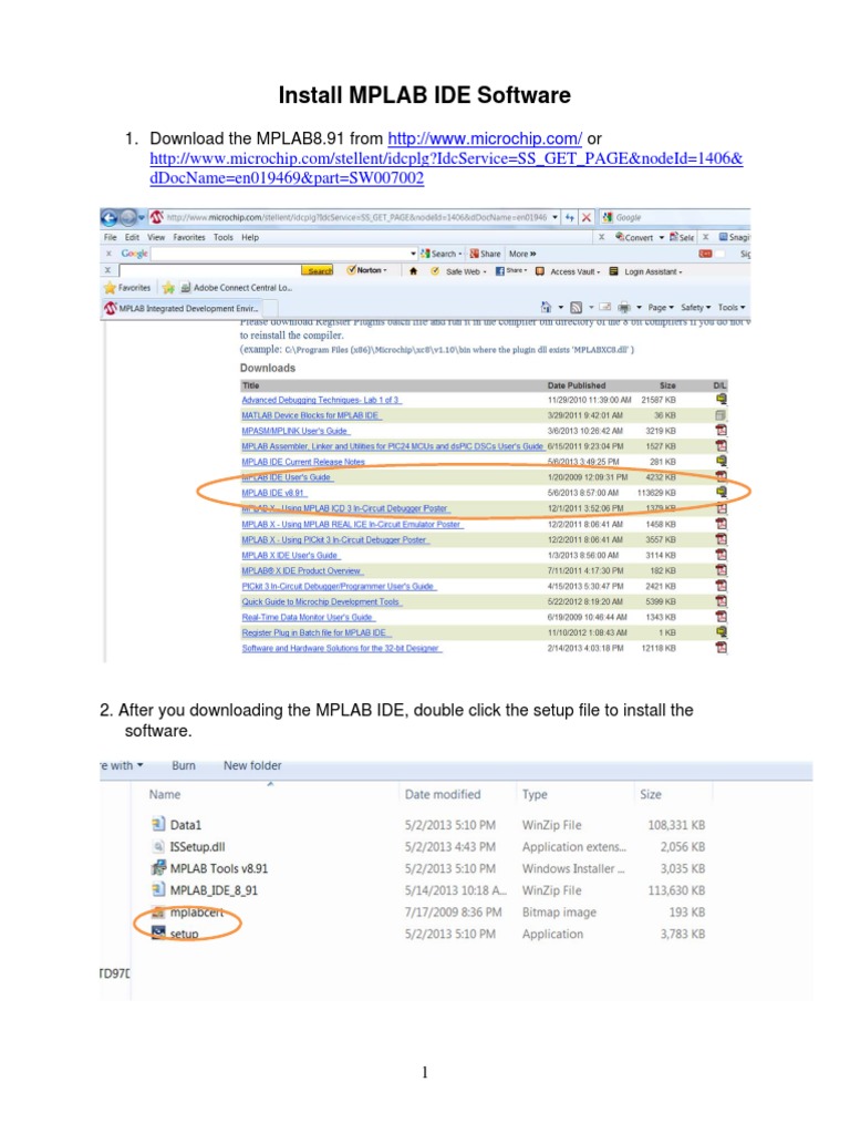 How To Install MPLAB IDE With C and BAS Compilers | PDF | Integrated ...
