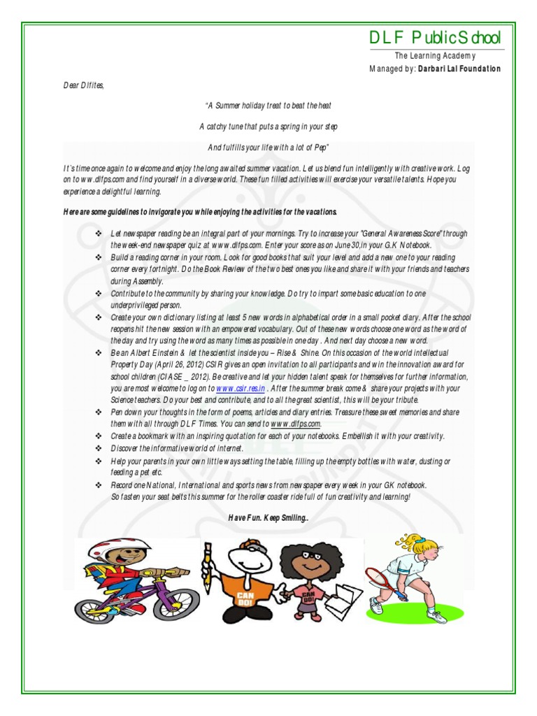 DLF Public School: Here Are Some Guidelines To Invigorate You While ...