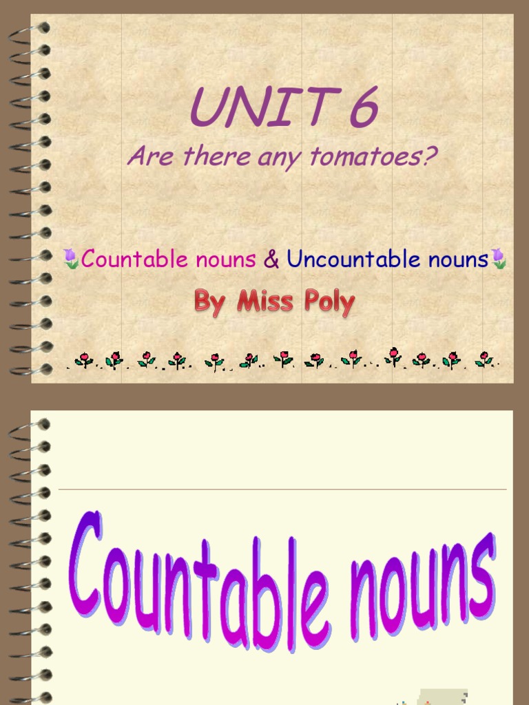 Countable And Uncountable Nouns Powerpoint