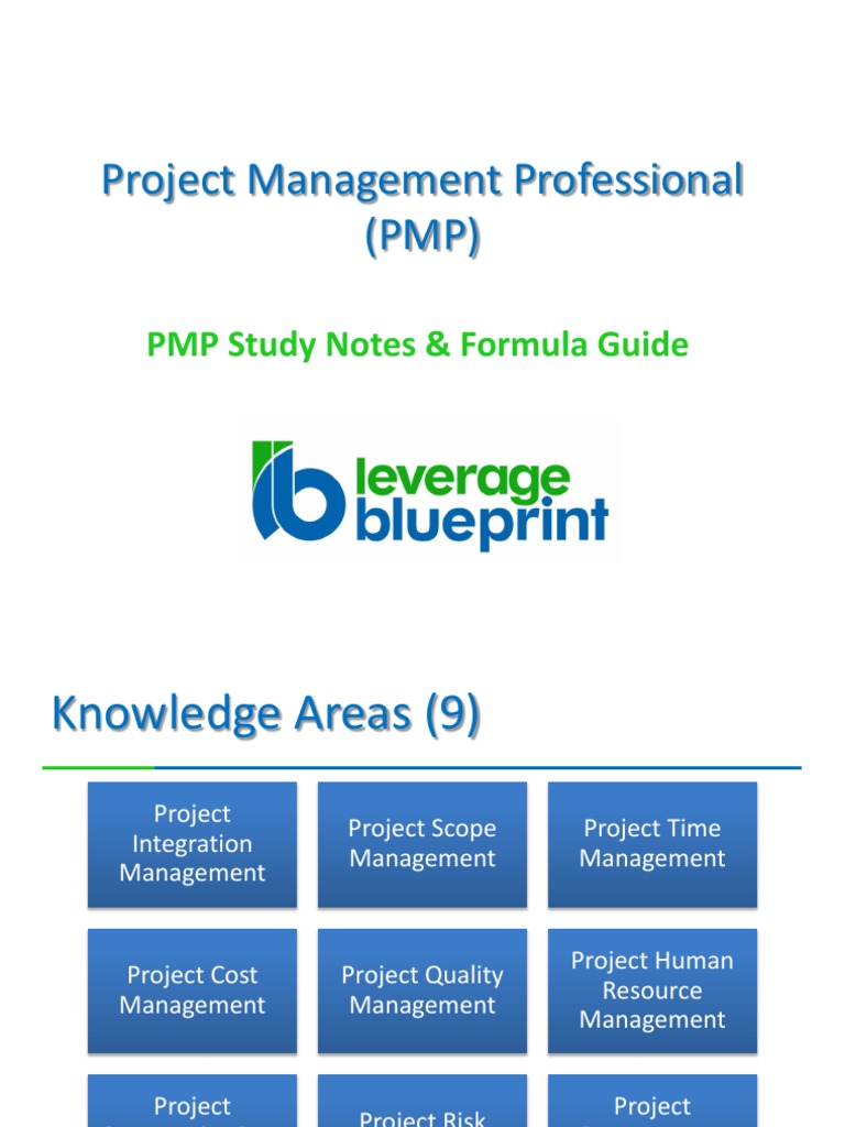 PMP Formula Guide | PDF