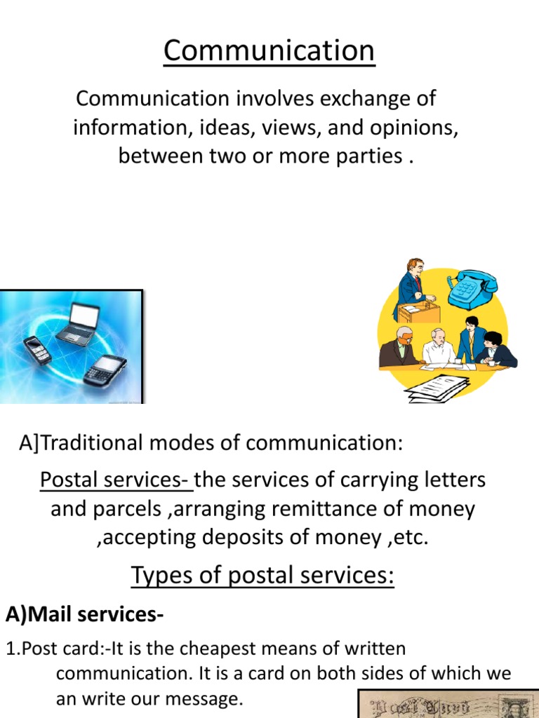 Communication: Communication Involves Exchange of Information, Ideas ...