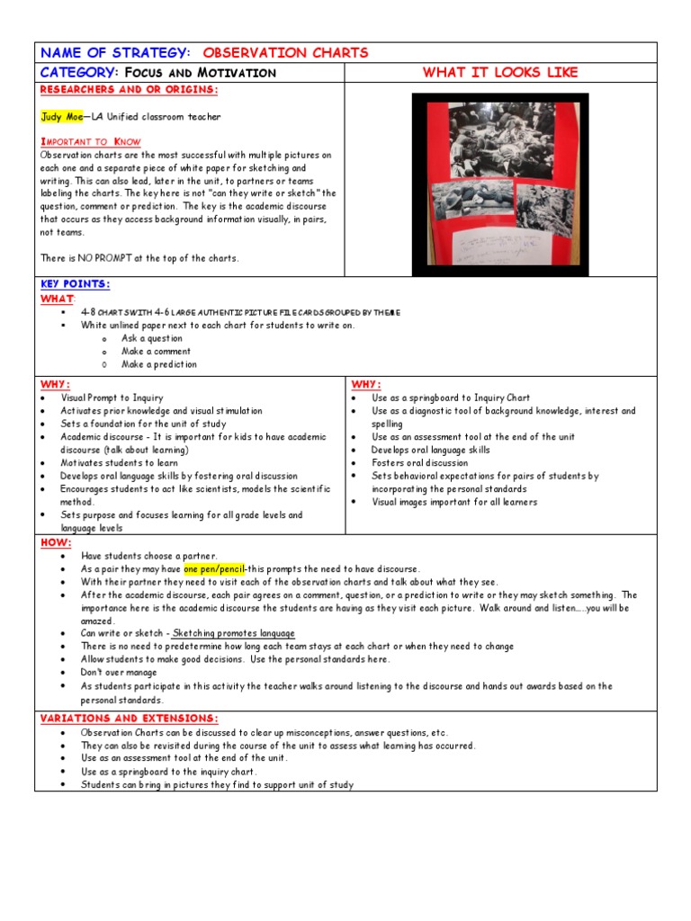 Obs Chart | PDF | Educational Assessment | Applied Psychology