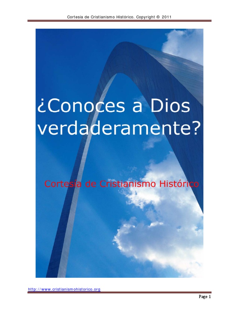 Conoces A Dios Verdaderamente | PDF