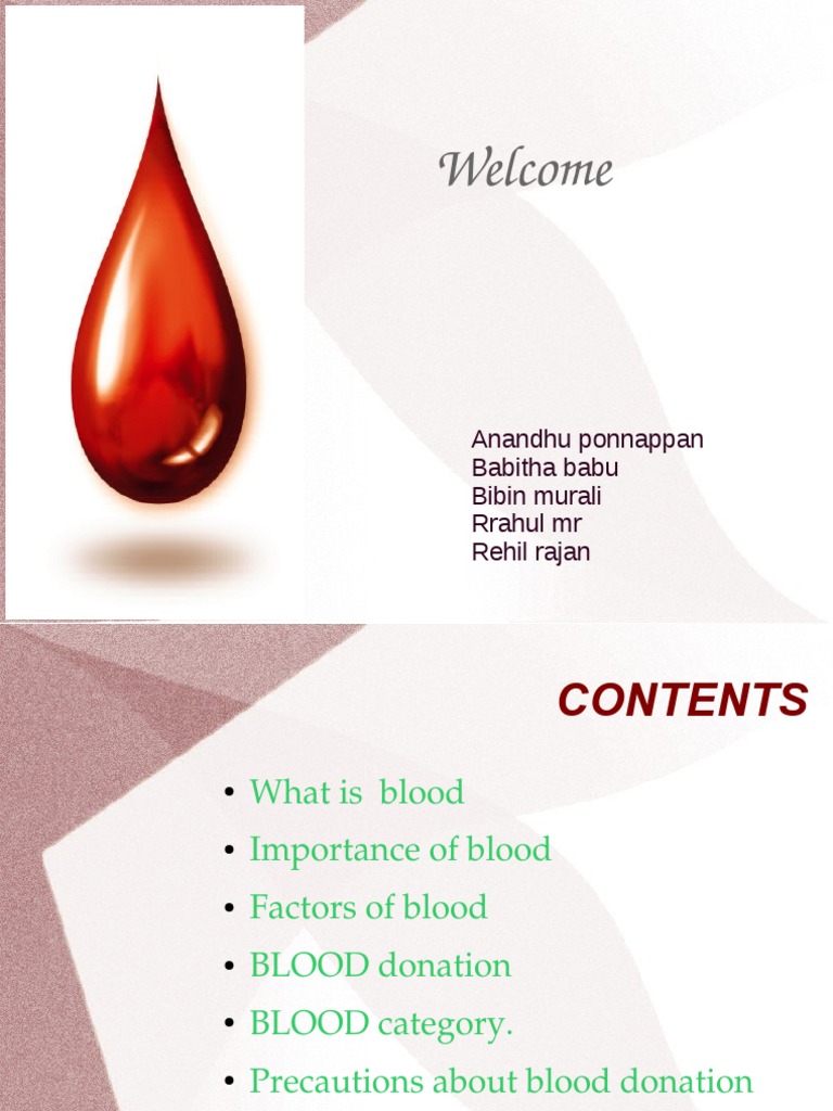 Blood Donation Overview and Guidelines | PDF