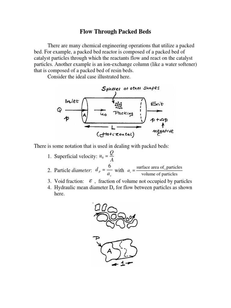 Packed Column Design - Flow Through A Packed Bed | PDF | Distillation ...