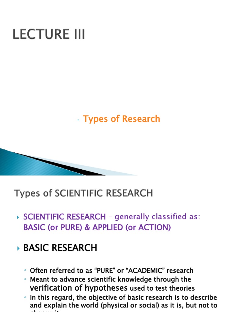 Types of Scientific Research Explained | PDF | Quantitative Research ...