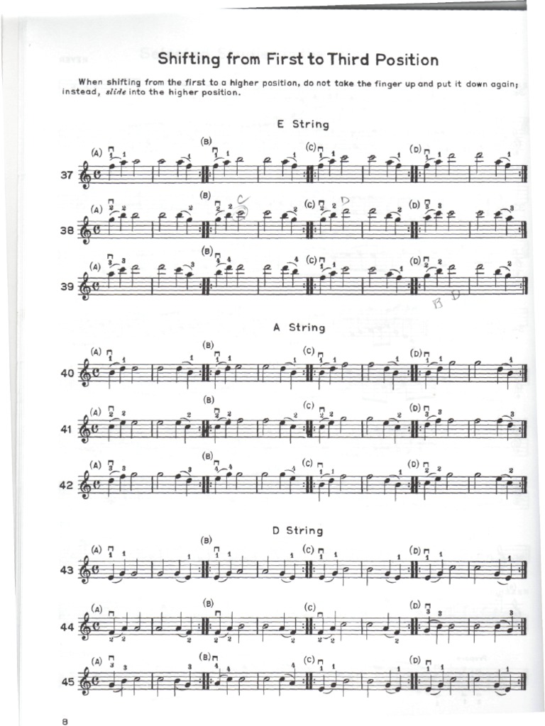 Violin Position Shifting Guide | PDF