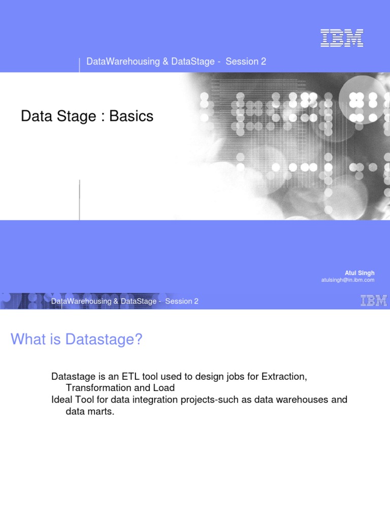DataStage Basics | Download Free PDF | Data Warehouse | Metadata