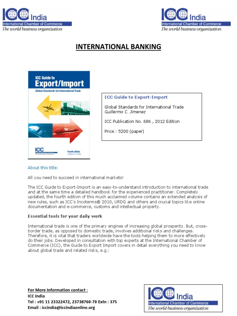 ICC Guide To Export Import | PDF | Letter Of Credit | Banks