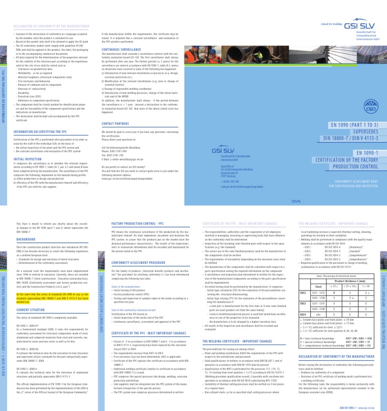 DIN en 1090 English | PDF | Specification (Technical Standard)