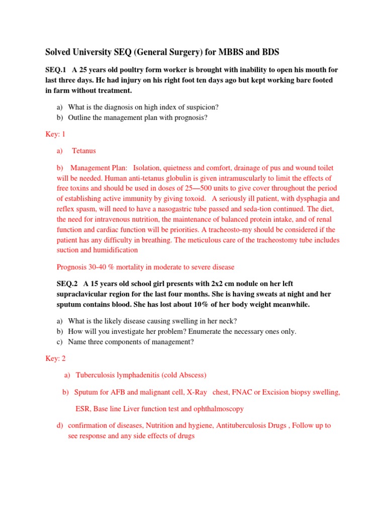 Surgery Solved UHS Seqs | PDF | Thyroid | Surgery