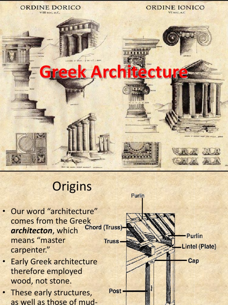 Greek Architecture - 1 | PDF | Column | Architectural Design