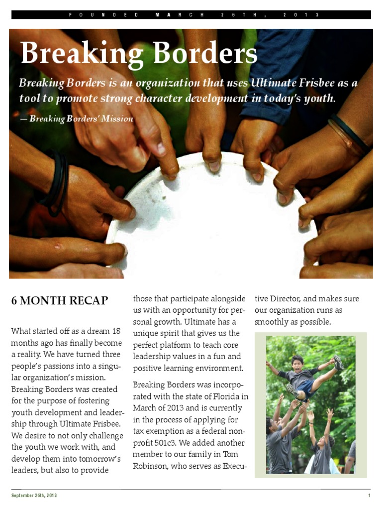 Breaking Borders Newsletter 9/26/2013 | PDF | Nonverbal Communication ...