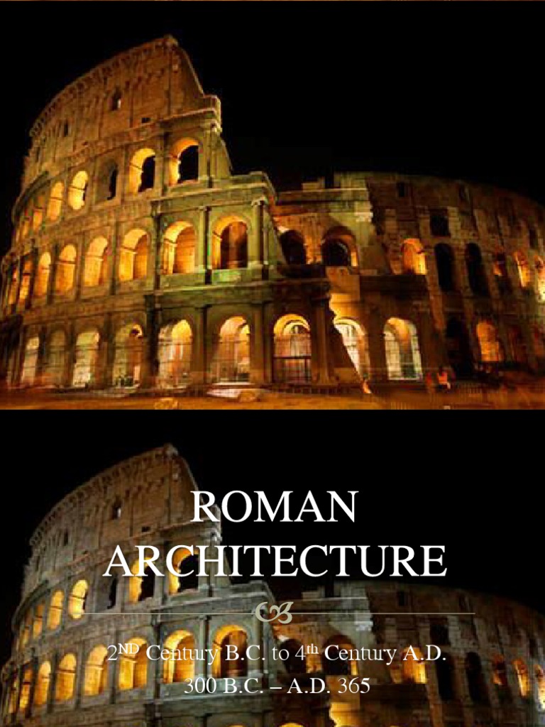 Roman Architecture | PDF | Ancient Rome | Architectural Design