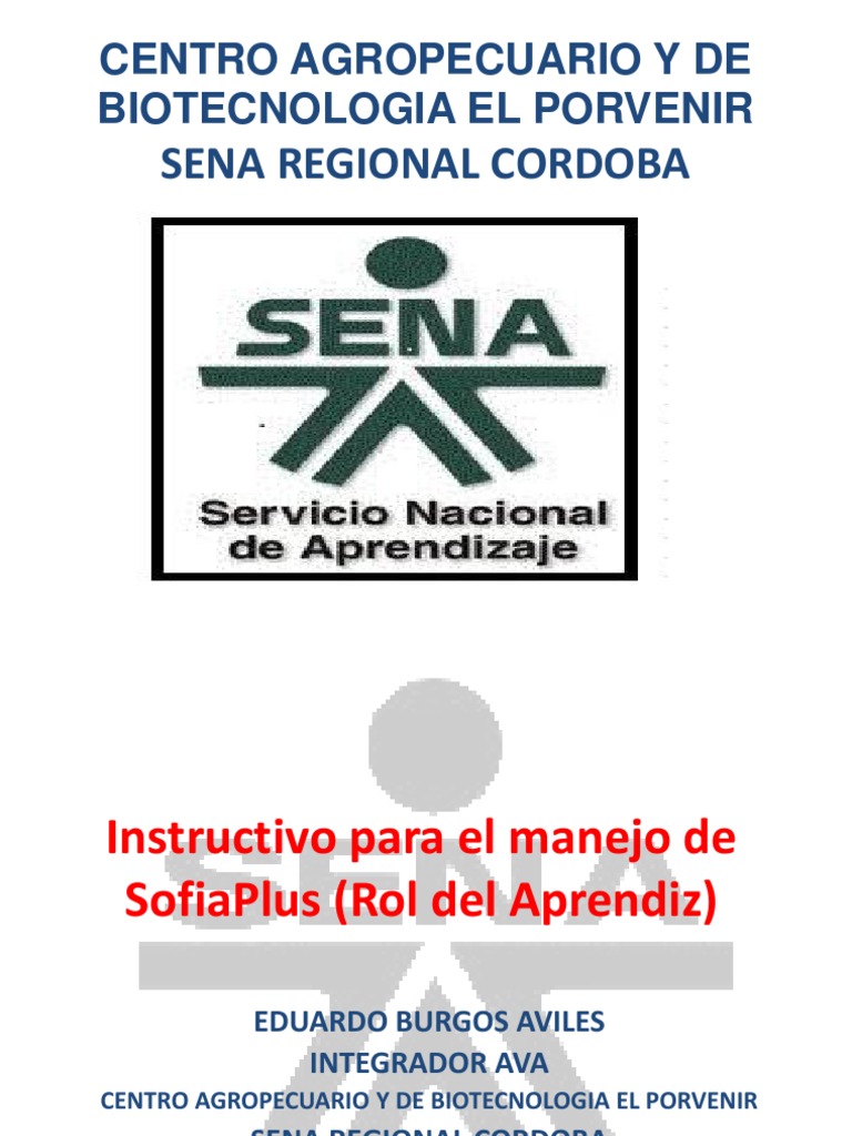 Tutorial de Ingreso Sofia Plus Con El Rol de Aprendiz | PDF | Software | Informática