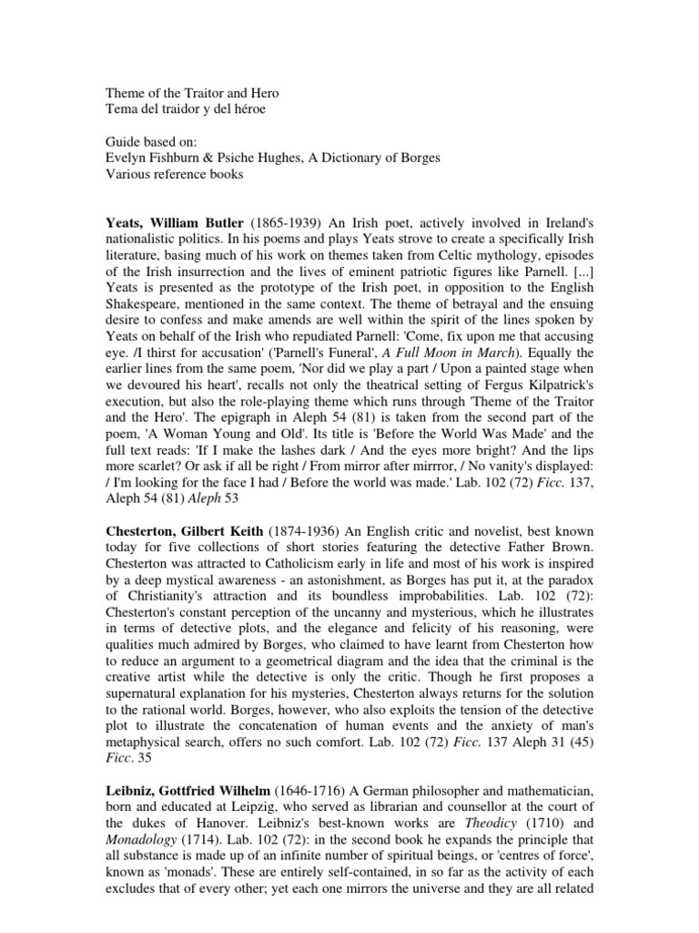 Theme of Traitor and | PDF | Georg Wilhelm Friedrich Hegel | Druid