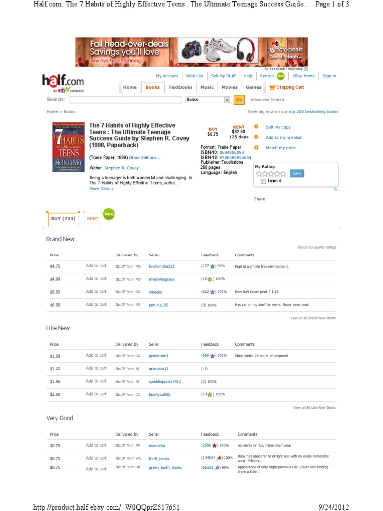 The 7 Habits of Highly Effective Teens: The Ultimate Teenage Success ...