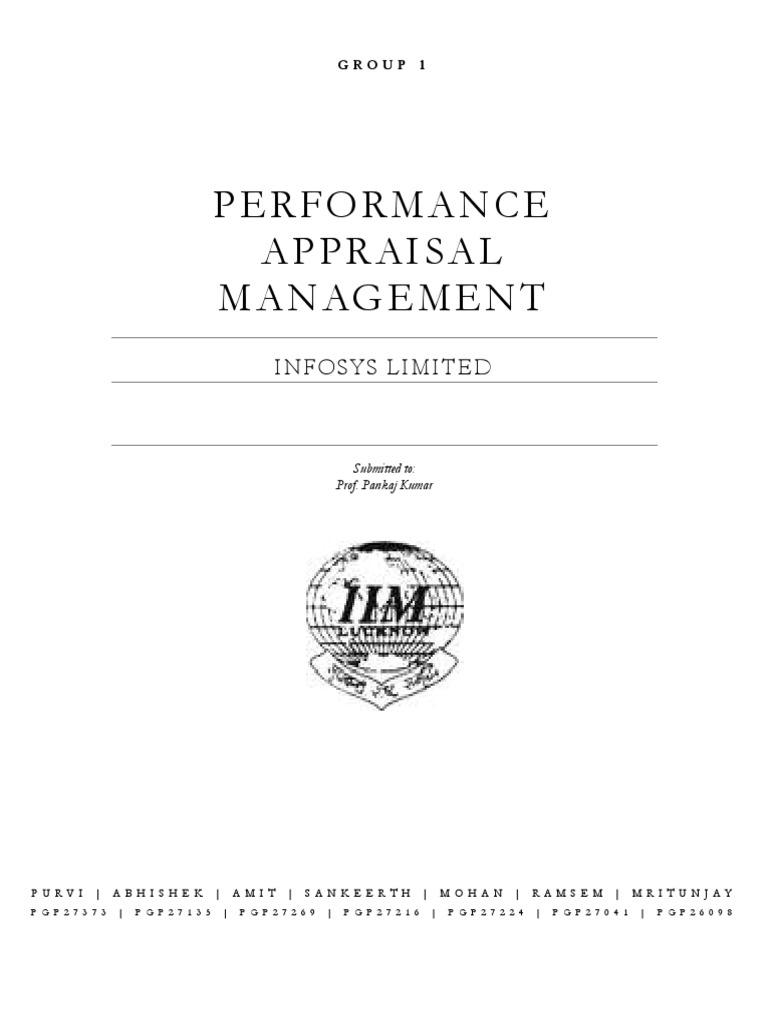 PAM Group 1 Infosys | PDF | Performance Appraisal | Competence (Human ...