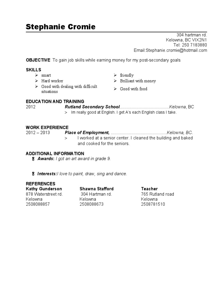 Entry-Level Job Seeker Resume | PDF