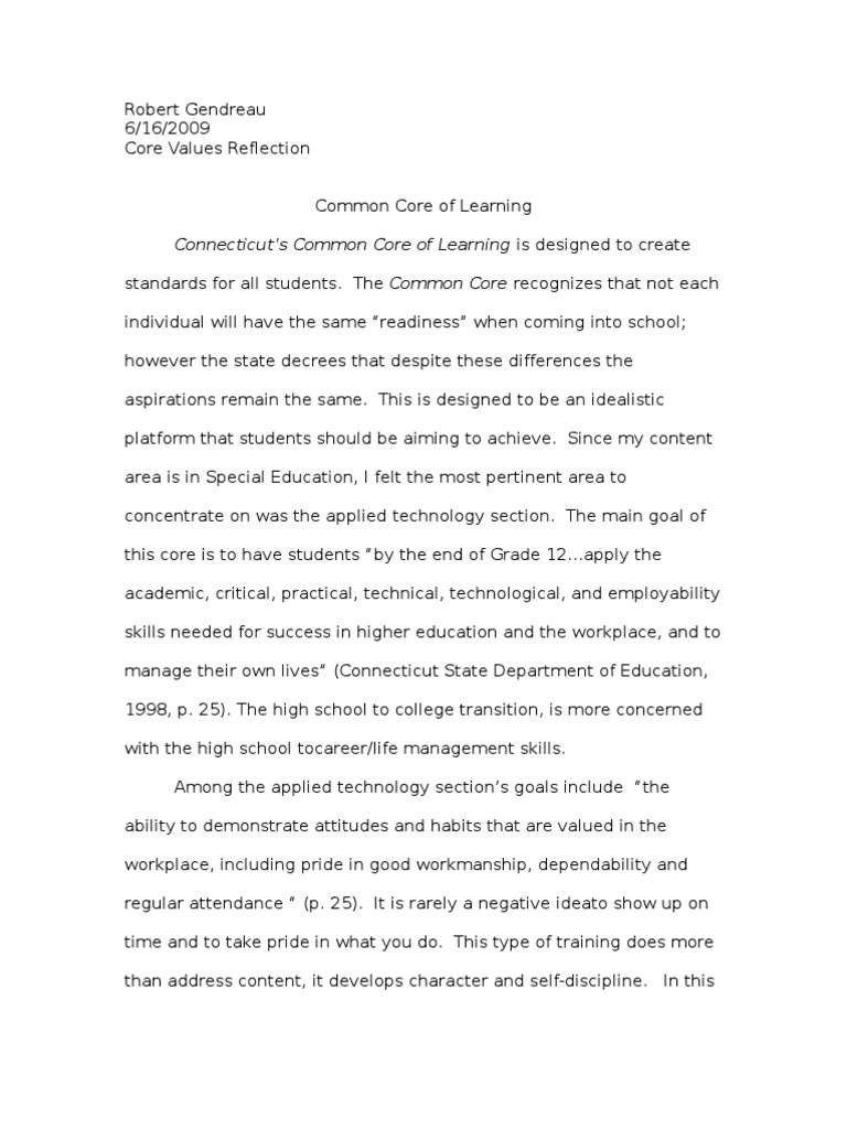 Connecticut Common Core in Special Ed | PDF | Common Core State ...
