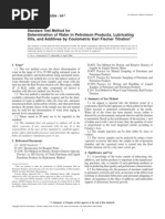 ASTM-D1533 Water in Insulating Liquids PDF | PDF | Syringe | Chemical ...