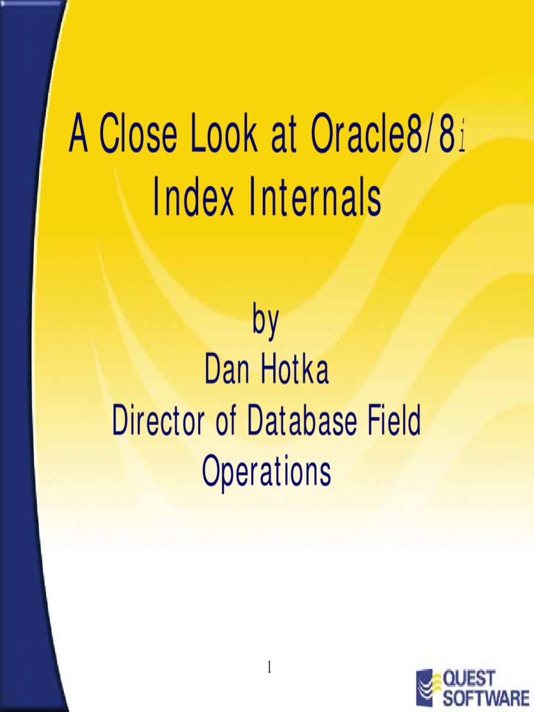 A Close Look at Index Internals | PDF | Database Index | Oracle Database