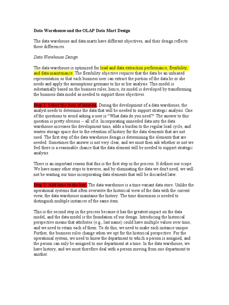 How To Design DWH | PDF | Data Warehouse | Databases