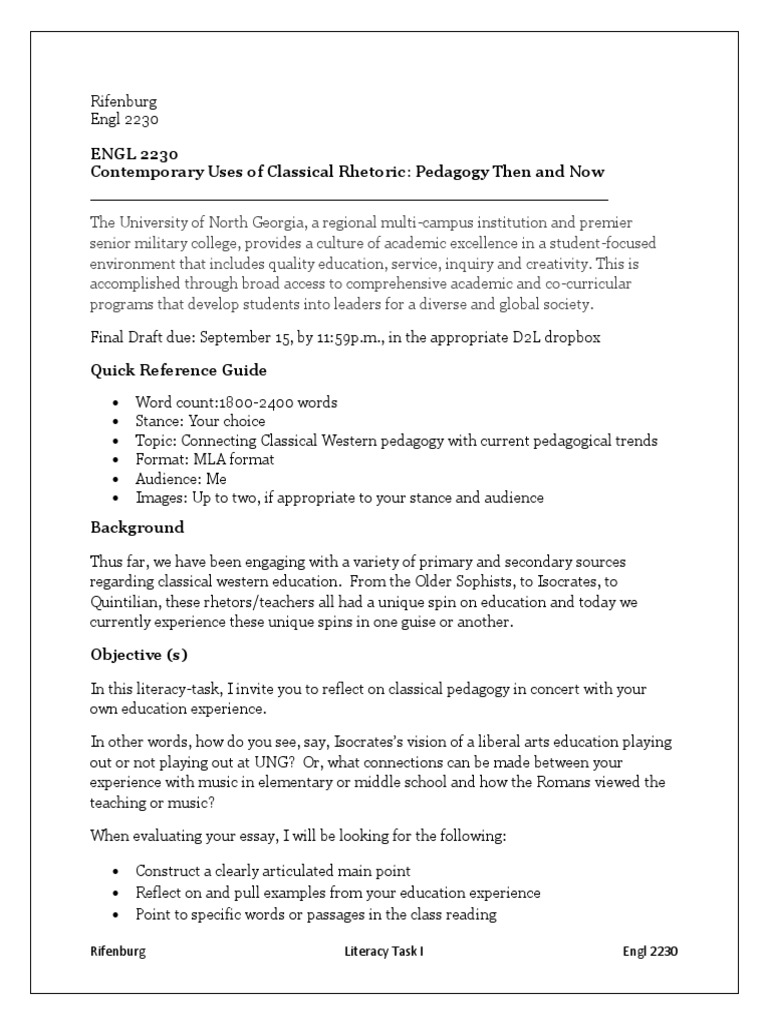 Literacy Task 1 | PDF | Pedagogy | Literacy