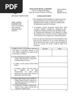 Character and Antecedents Verification Form: Sr. No. Particulars | PDF ...