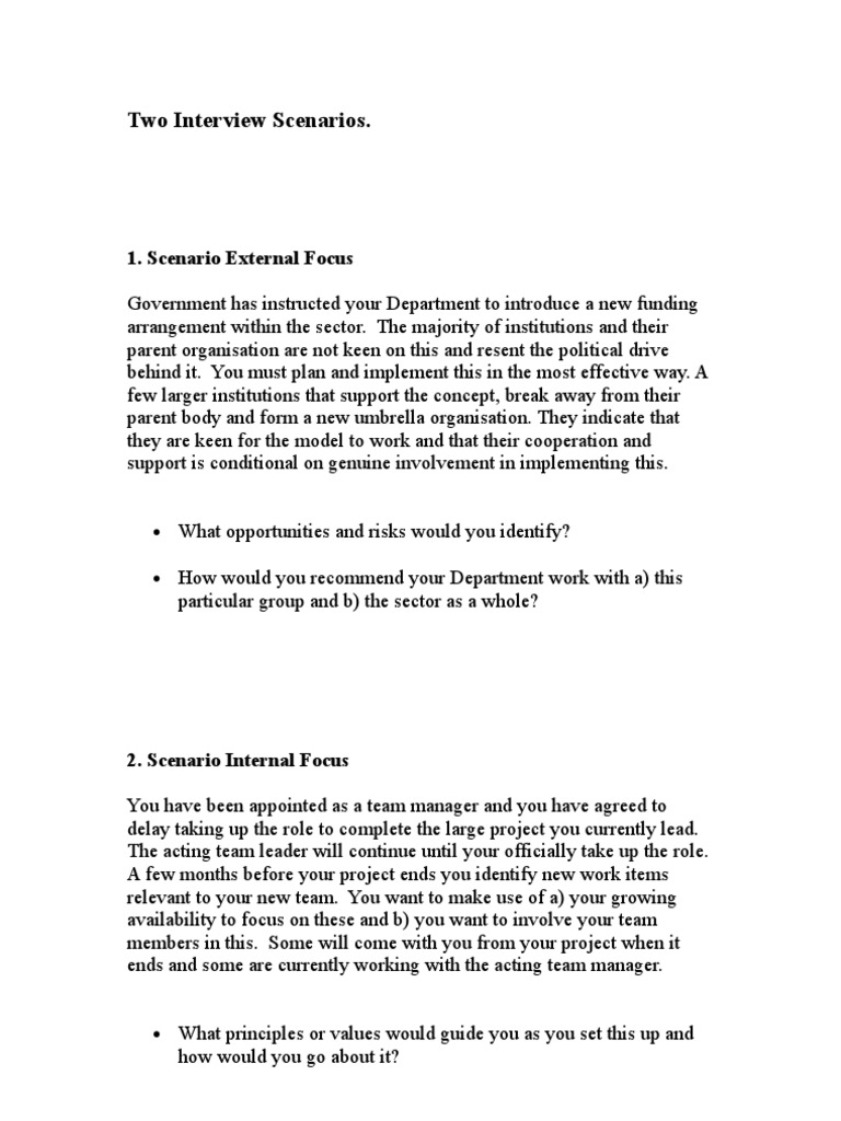 Effective Strategies for Interview Scenarios | PDF
