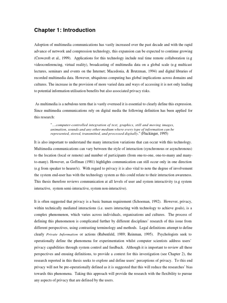 Computer Privacy Thesis Pdf Privacy Humancomputer Interaction