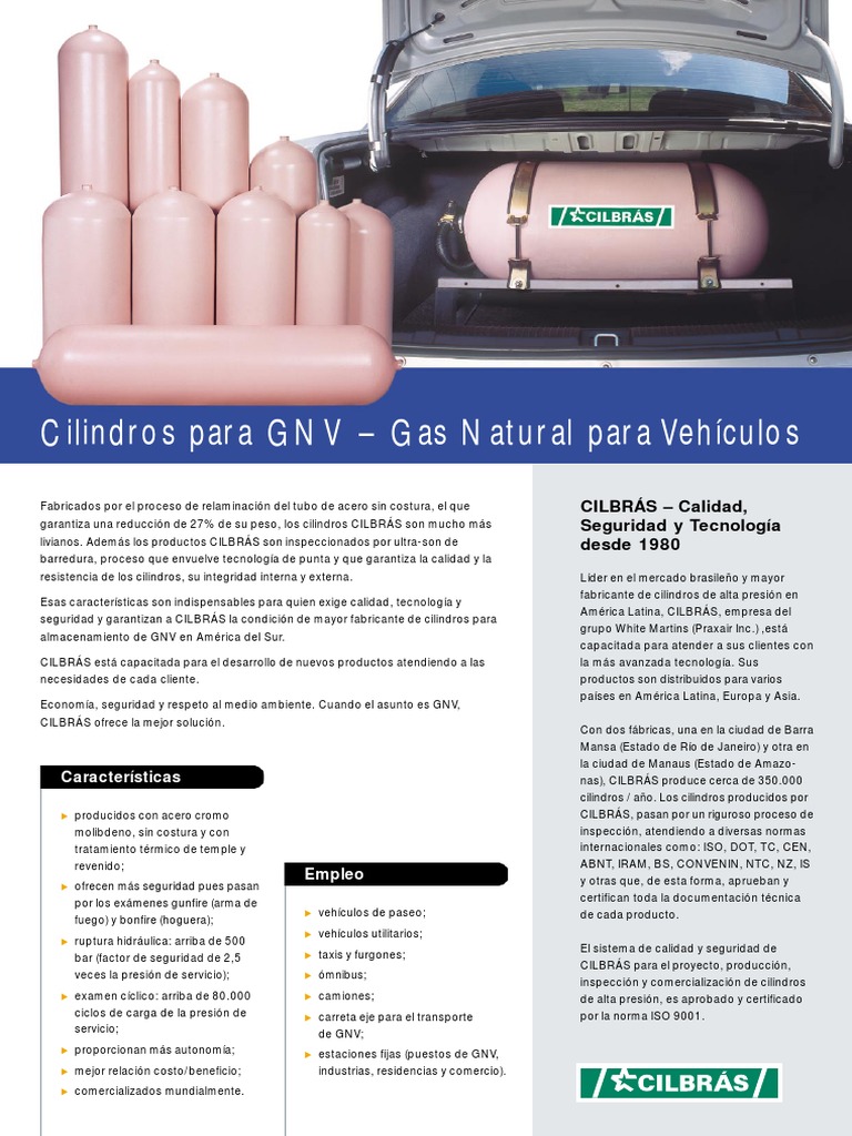 Cilindros de GNV: Calidad y Seguridad | PDF | Acero | Science