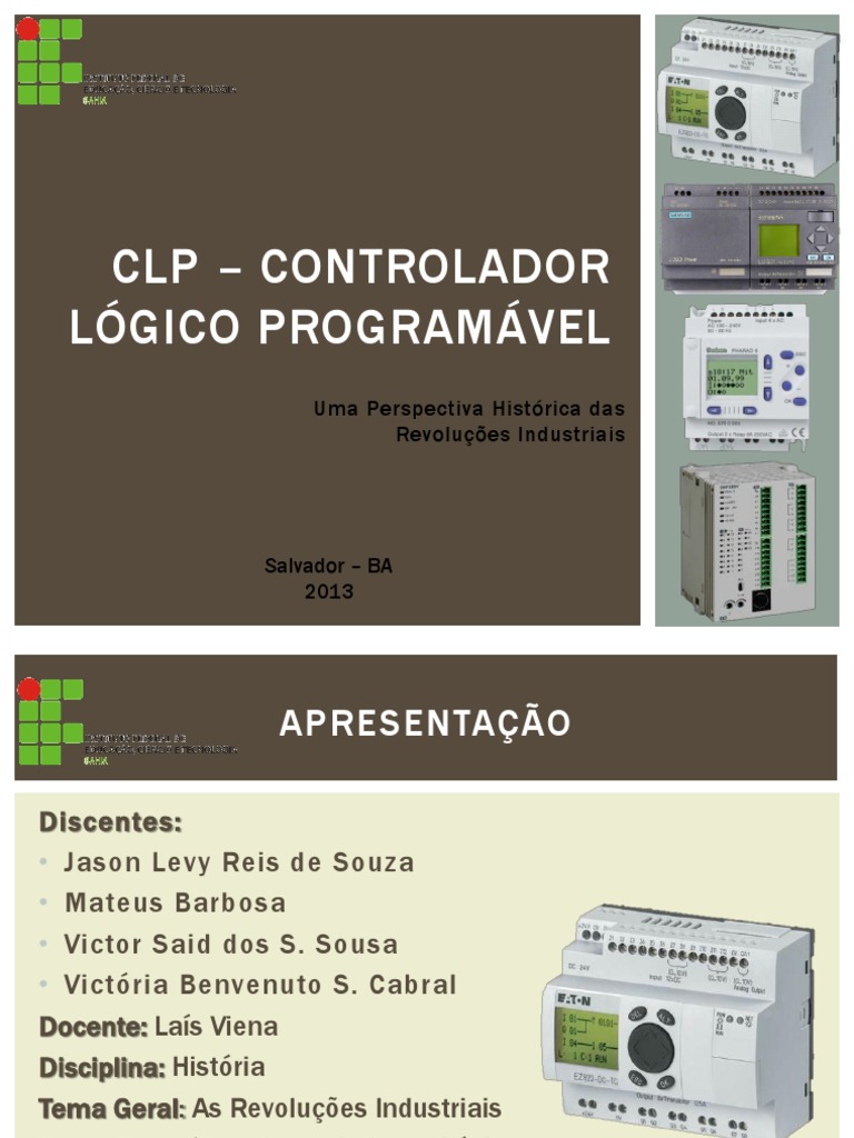 CLP - Controlador Lógico Programável | PDF | Controlador lógico ...